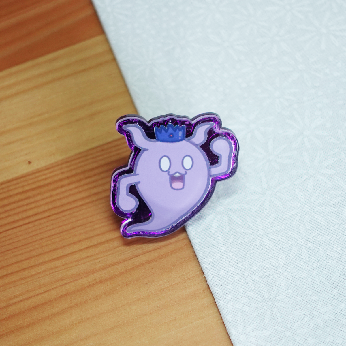 Purple Ghost Pin – ubebunbun